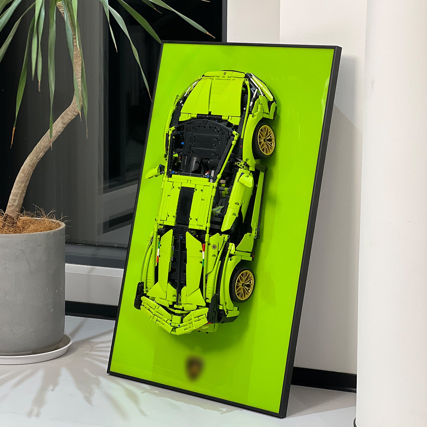 iLuane Display Wallboard for Lego Technic 42115 Lamborghini Sián FKP 3
