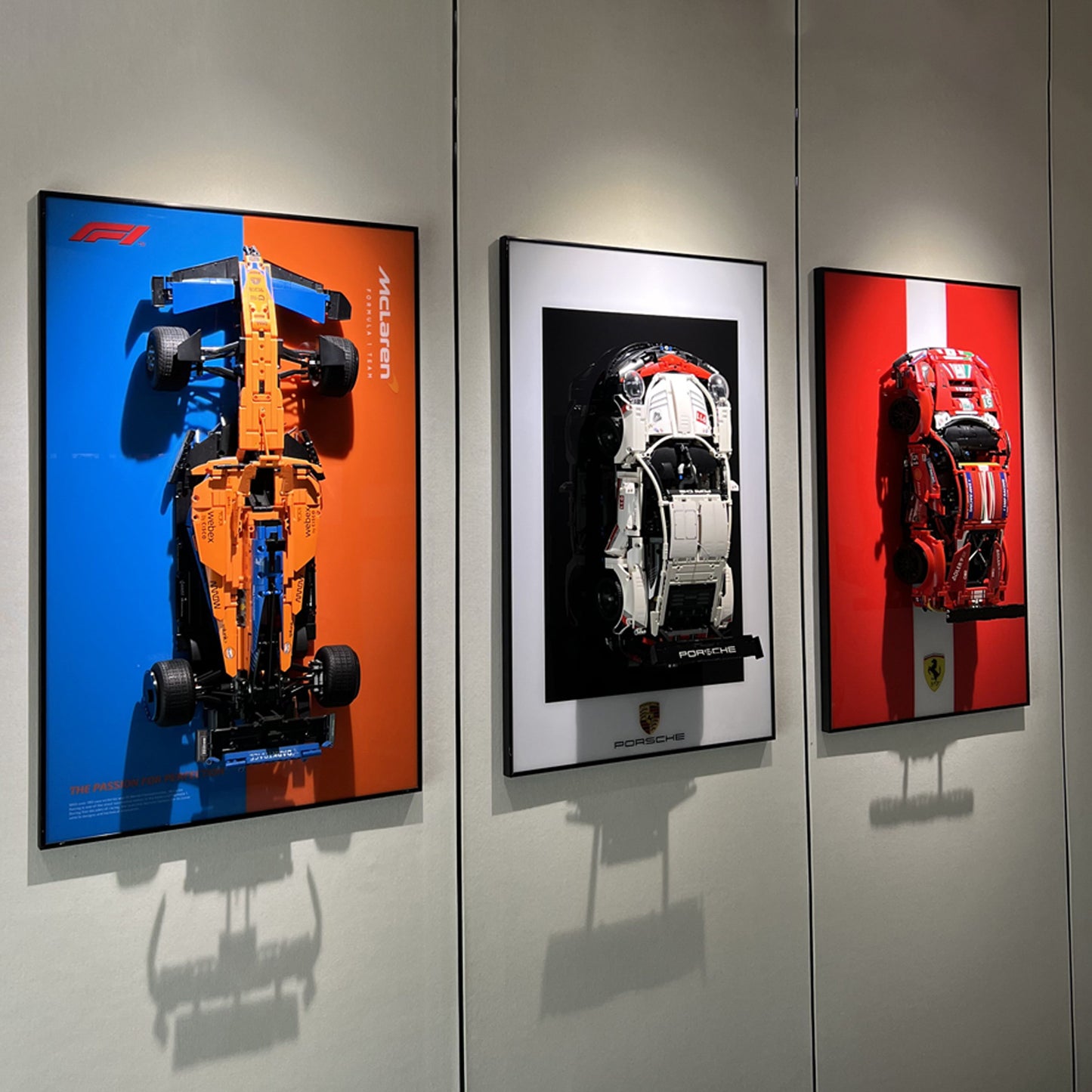 iLuane Display Wallboard for Lego Technic Ferrari 488 GTE 42125 (Only