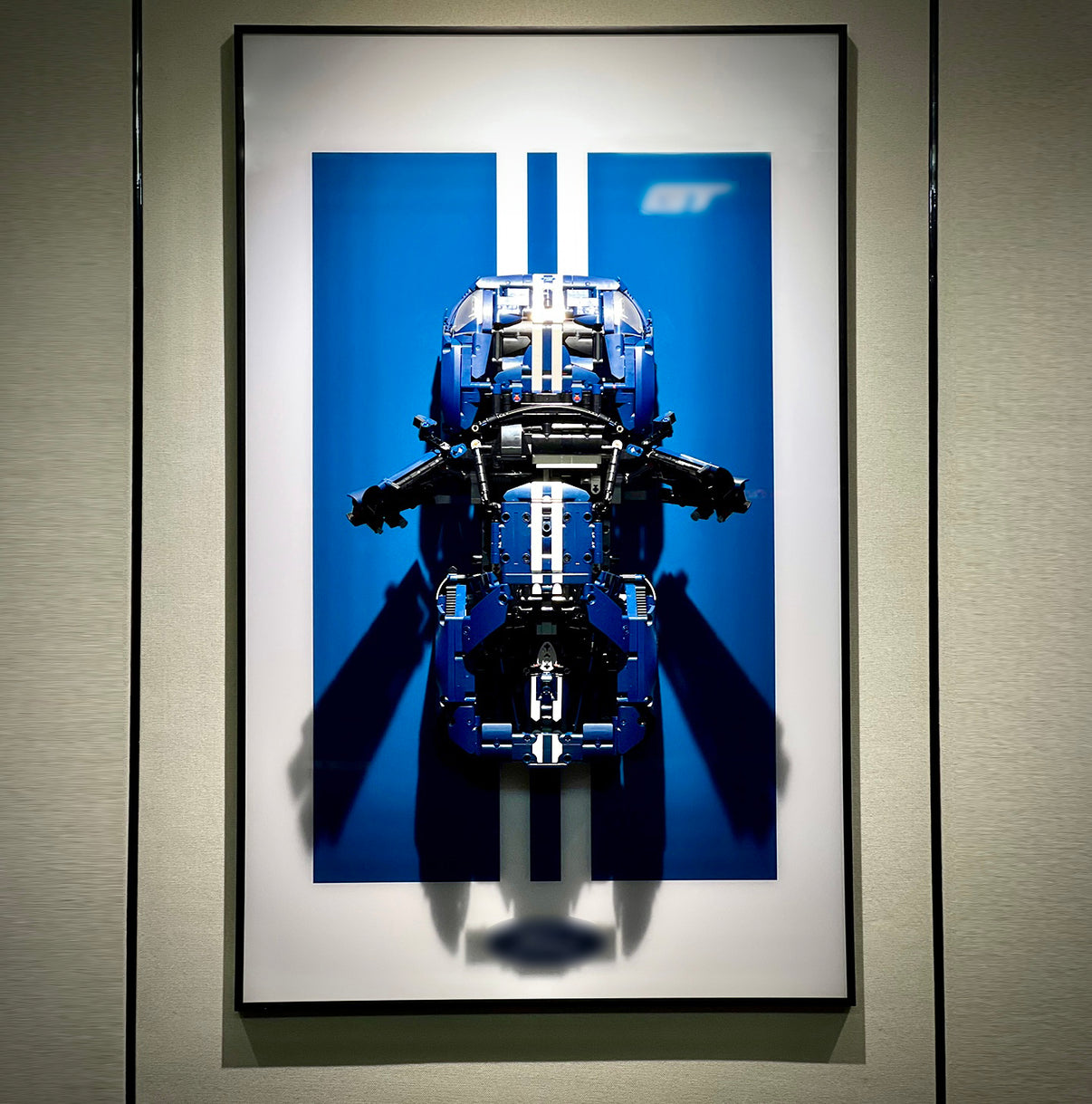 iLuane Display Wallboard for Lego Technic 2022 Ford GT 42154 Car (Only