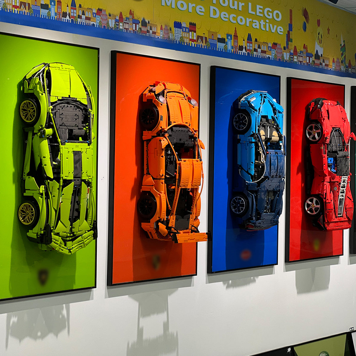 iLuane Display Wallboard for Lego Technic 42115 Lamborghini Sián FKP 3